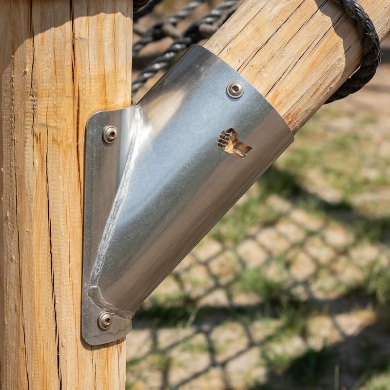 Round post connector 45 degrees — Obstacle Shop